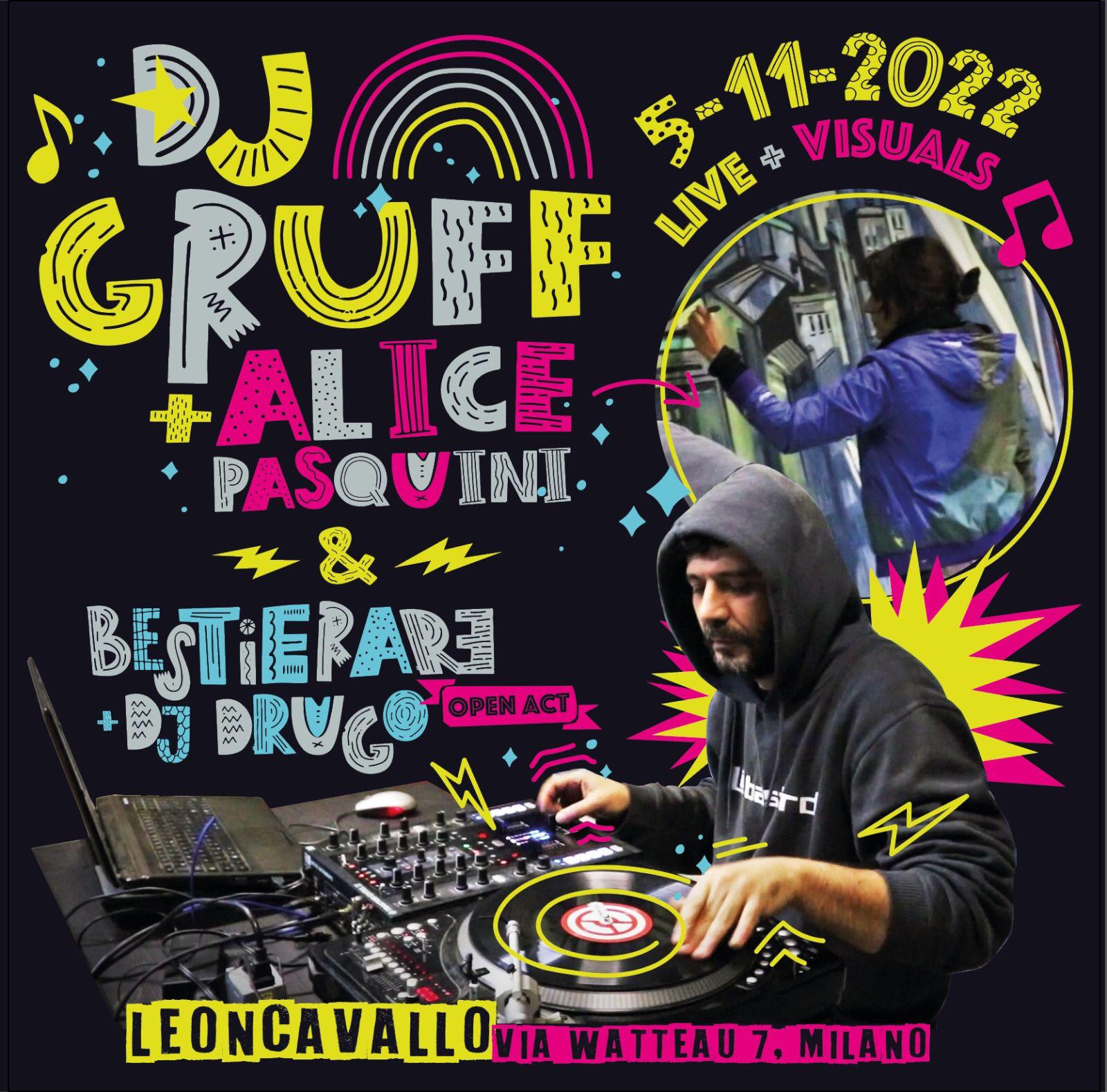 Milano (MI) 05.11.2022 - Dj Gruff & Alice Pasquini (live + visuals ...